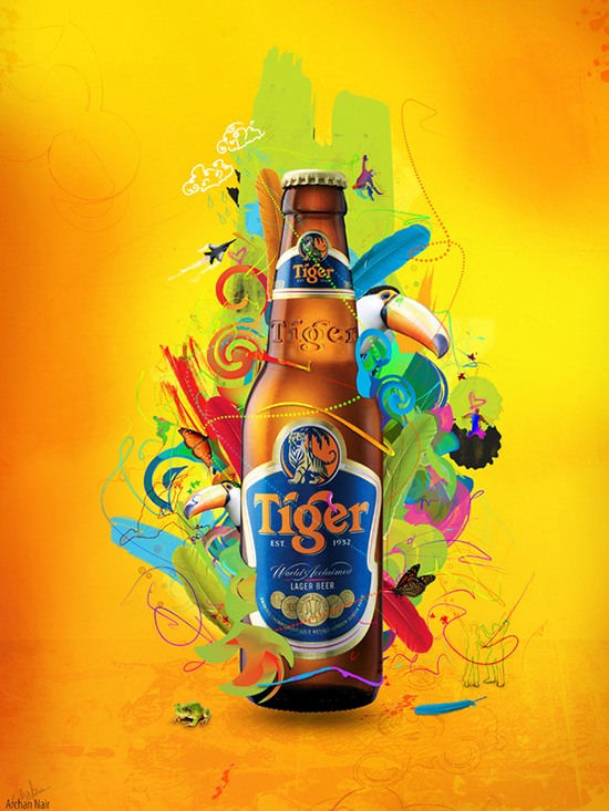 Quenching Ad Designs of Tiger Beer