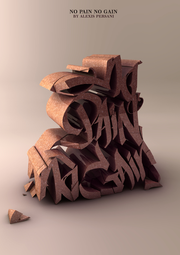 Broken Calligraphy by Alexis Persani